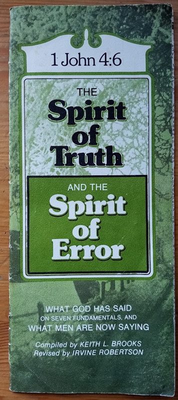 The Spirit of Truth and The Spirit of Error: SINGLE COPY: What God Has ...